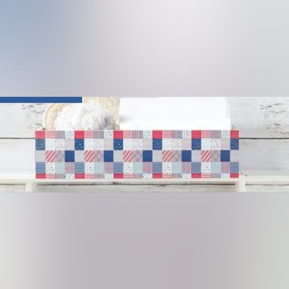 Source Unknown | Accents | Patriotic Check Storage Tray | Poshmark